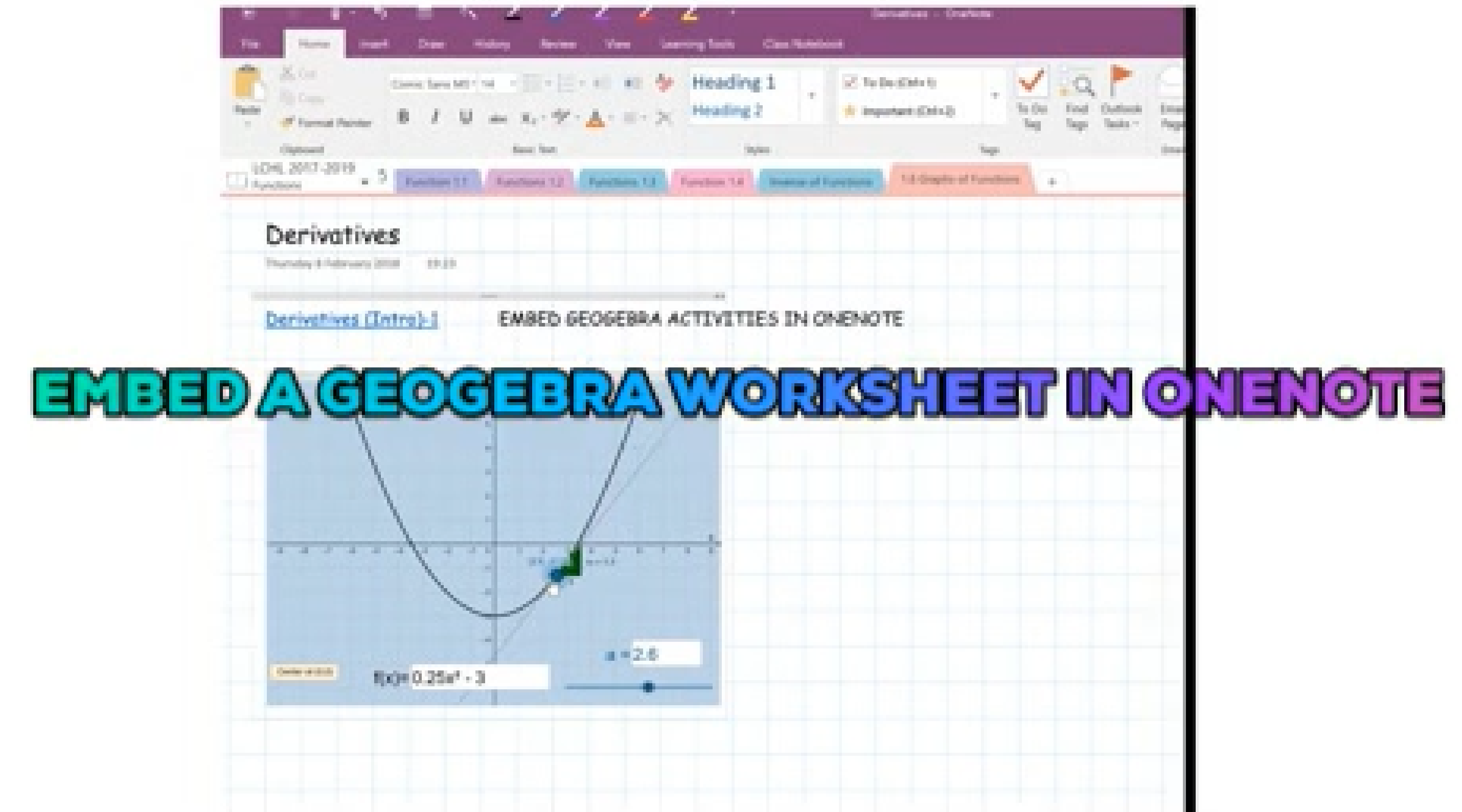 OneNote & GeoGebra: A Maths Made in Heaven! – Teachnet.ie