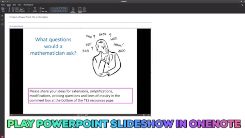 Play your PowerPoint Slides within OneNote – Teachnet.ie