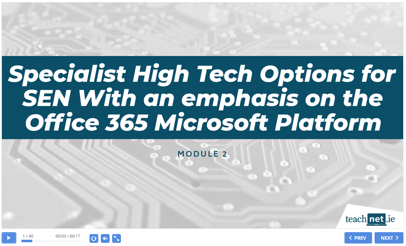 Specialist High Tech options – Teachnet.ie