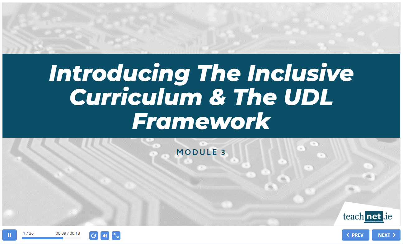 An introduction to the ‘Inclusive Curriculum” and the UDL framework ...